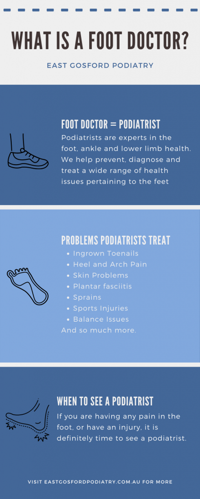 What is a Foot doctor? | East Gosford Podiatry | Central Coast Podiatrists
